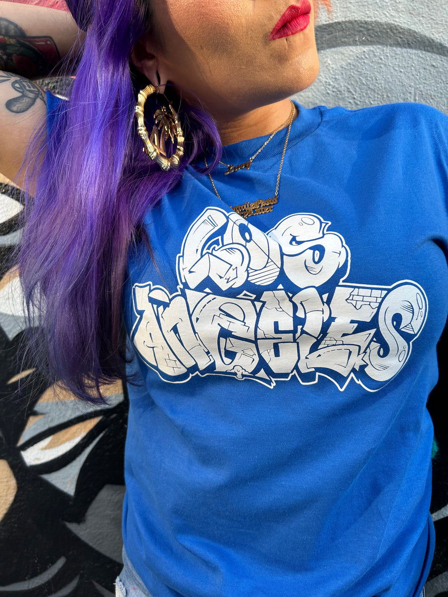 Los Angeles City T-Shirt - Royal Blue – Double Outlines
