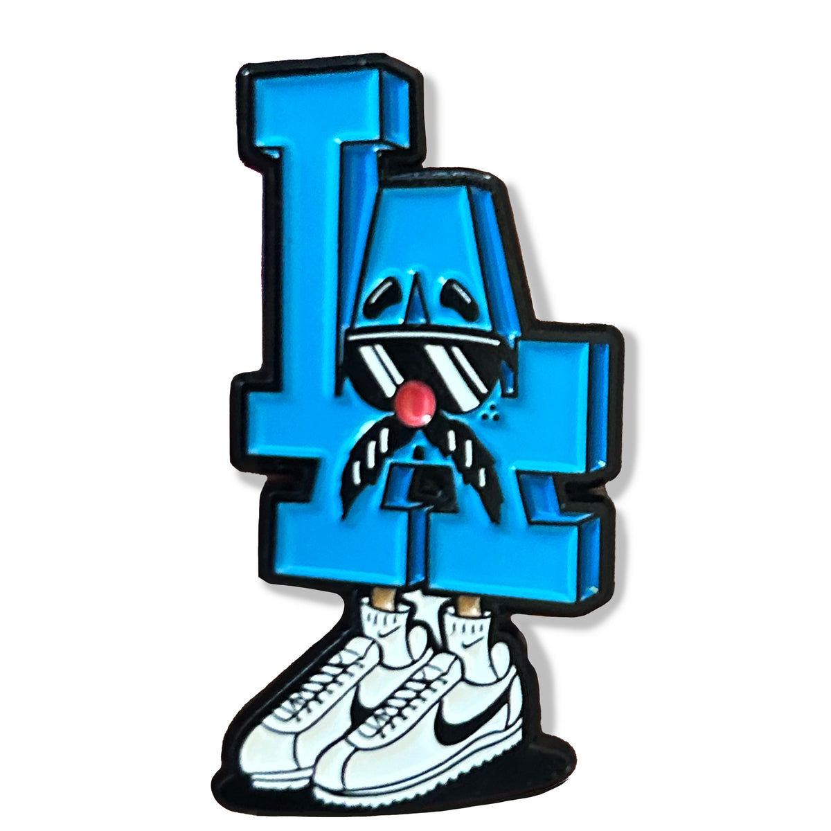 LA Character Enamel Pin – Double Outlines