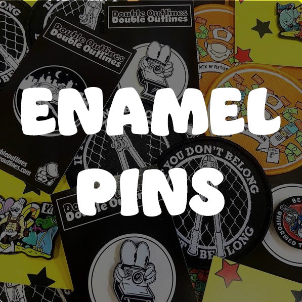Enamel Pins – Double Outlines