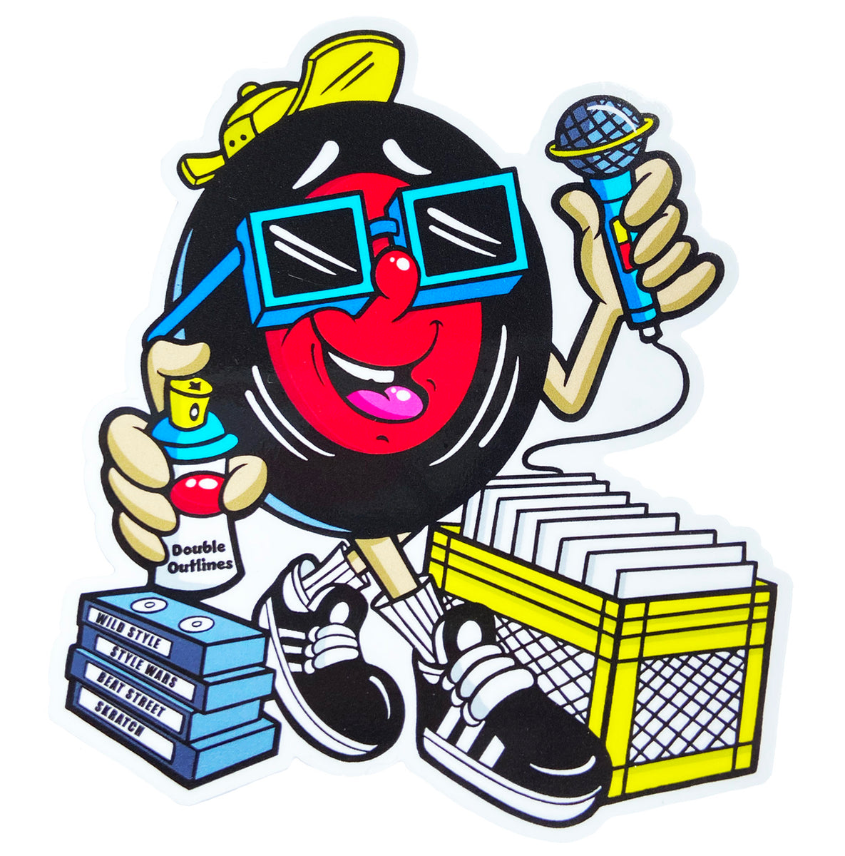 Let's Boogie Sticker – Double Outlines
