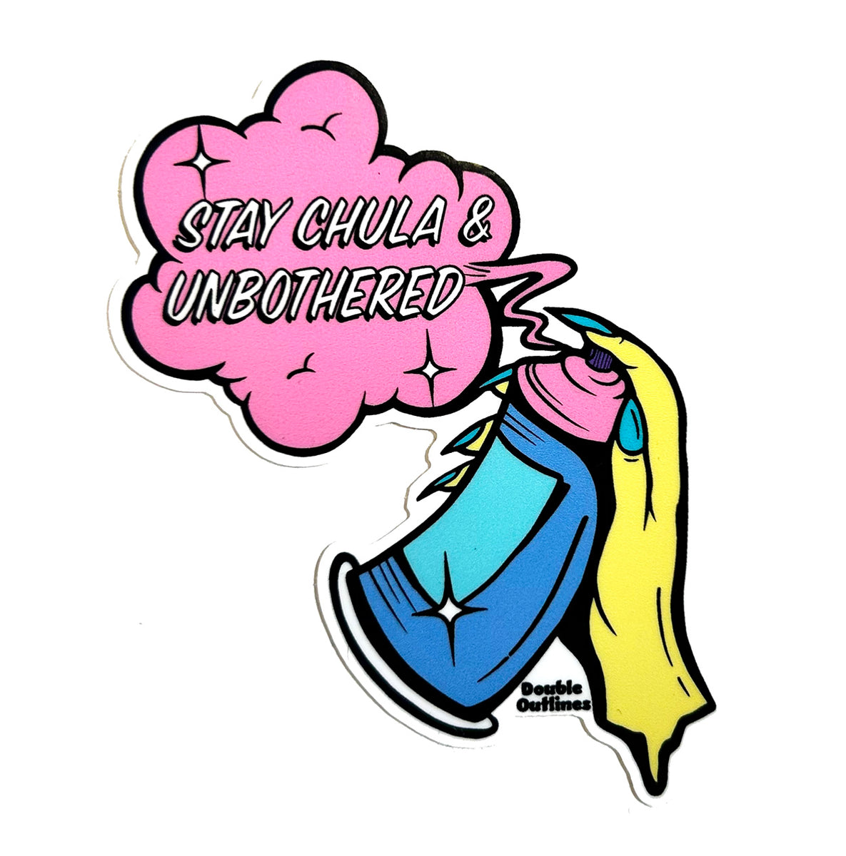 Stay Chula Sticker – Double Outlines